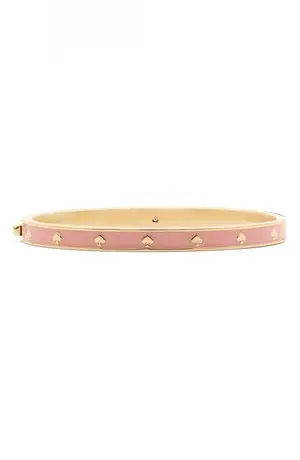 Kate Spade New York Spot The Spade Enamel Bangle Bracelet - Pink