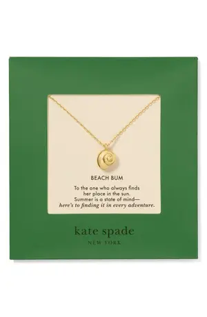 Kate Spade New York Shell Pendant Necklace