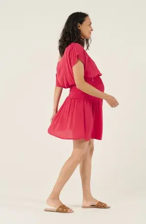 CACHE COEUR Carmen Smocked Mini Dress