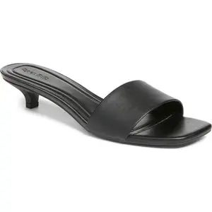 OPEN EDIT Tanner Kitten Heel Slide Sandal - Black