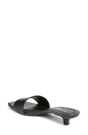 OPEN EDIT Tanner Kitten Heel Slide Sandal - Black
