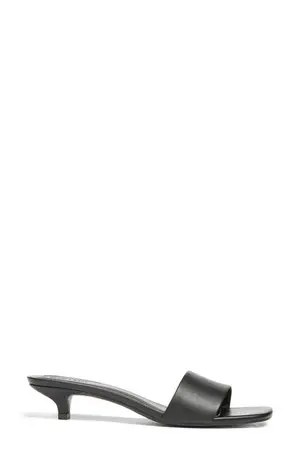 OPEN EDIT Tanner Kitten Heel Slide Sandal - Black