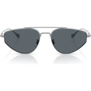 Oliver Spencer Oliver Peoples Jil Sander Edition 5 Irregular Sunglasses Silver/blue