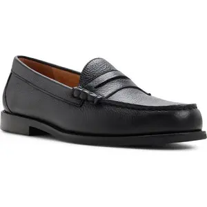 G.H.BASS Berkeley Penny Loafer - Tumbled Open Black