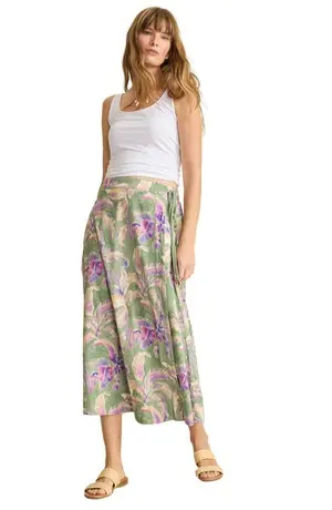 Tommy Bahama Floral Print Maxi Wrap Skirt