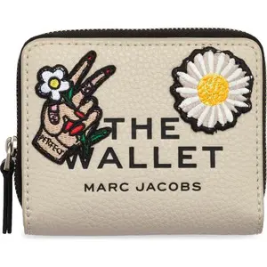 Marc Jacobs The Mini Compact Wallet Cloud White Multi