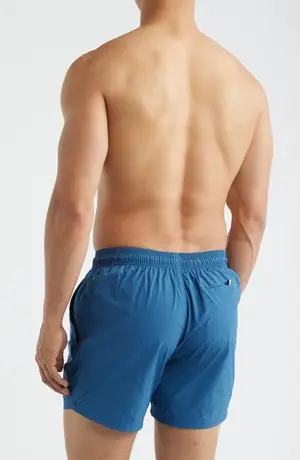 BOSS Octopus Swim Trunks - Open Blue