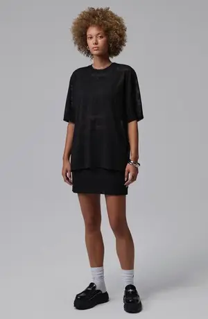 JORDAN Flight Open Stitch Knit Skort