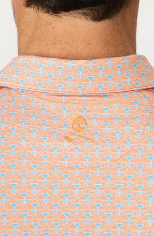 Robert Graham Links & Drinks Performance Golf Polo