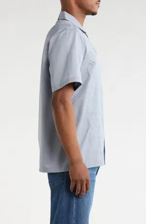 Carhartt Work In Progress Signet Embroidered Camp Shirt