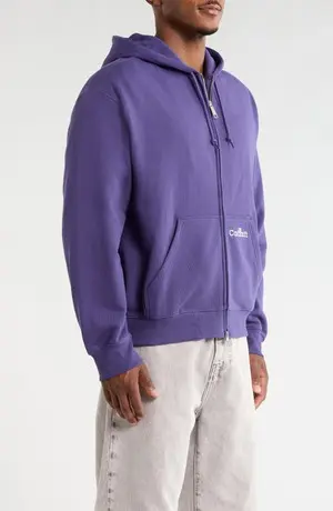 Carhartt Work In Progress Embroidered Logo Zip Hoodie