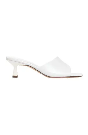 Women's White Mule Heels Mules Clogs