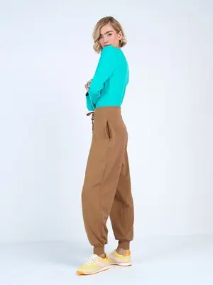 KETTLEWELL Soft Sweat Cuffed Hem Jogger - Coffee