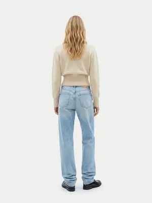 Gobi Cashmere Cinched-waist Sweater - Beige