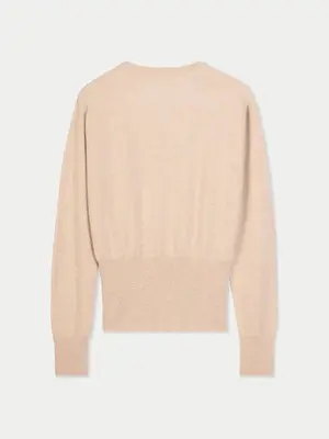 Gobi Cashmere Cinched-waist Sweater - Beige