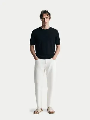 Gobi Cashmere Cashmere Silk Double-collar T-shirt
