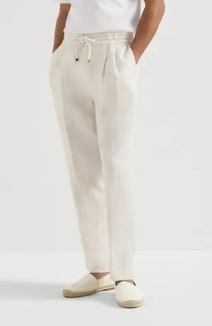 Brunello Cucinelli Textured Pants For Men
