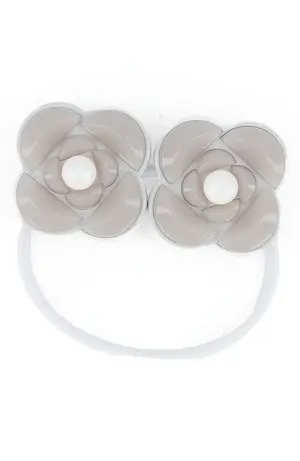 Alexandre De Paris Camelia Graphique Hair Tie - Grey