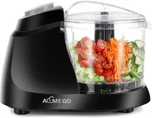 AEMEGO Mini Food Processor 1.5 Cup Meat &vegetable Electric Food Chopper - Black