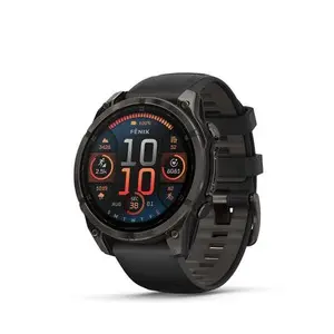 GARMIN Fēnix 8 47mm Amoled Gps Smartwatch With Titanium Bezel And Sapphire Lens - Titanium Black