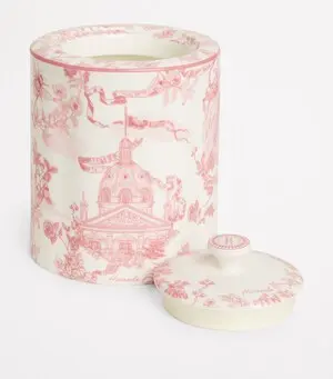 Harrods Bone China Toile Tea Caddy