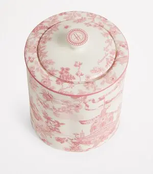 Harrods Bone China Toile Tea Caddy