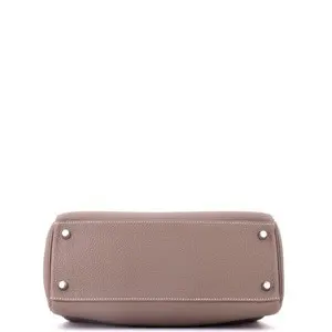 Hermès Kelly Handbag Togo With Palladium Hardware 28 - Grey