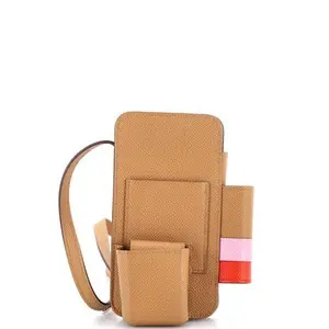 Hermès Hermesway Phone Case Crossbody Bag Epsom - Biscuit