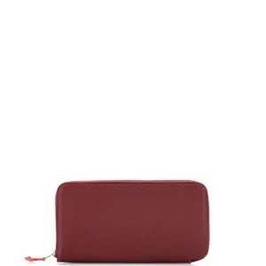 Hermès Azap Zip Around Wallet Silk'in Epsom Long - Red