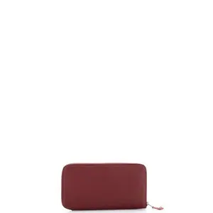 Hermès Azap Zip Around Wallet Silk'in Epsom Long - Red