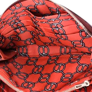 Hermès Azap Zip Around Wallet Silk'in Epsom Long - Red