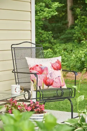 C&F HOME Tulips Garden "paris" Indoor/outdoor Accent Pillow 18" X 18