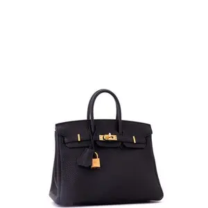 Hermès Birkin Handbag Black Togo With Gold Hardware 25 - Noir