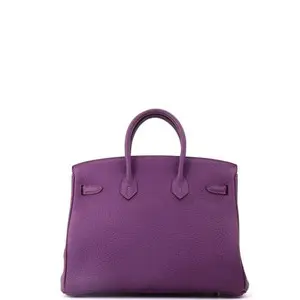 Hermès Birkin Handbag Purple Togo With Palladium Hardware 25 - Anemone
