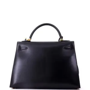Hermès Kelly Handbag Box Calf With Gold Hardware 32