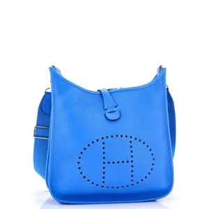 Hermès Evelyne Bag Gen Iii Clemence Pm - Blue