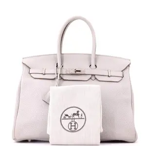 Hermès Birkin Handbag Grey Togo With Palladium Hardware 35 - Gris Perle