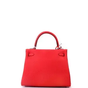 Hermès Kelly Handbag Togo With Palladium Hardware 25