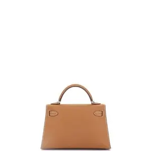 Hermès Kelly Mini Ii Bag Brown Epsom With Palladium Hardware 20