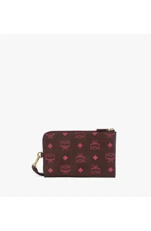 Mcm Visetos Monogram Travel Pouch