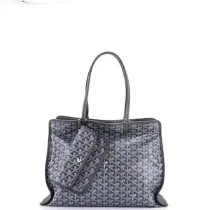Goyard Hardy Pet Carrier Coated Canvas Pm - Grey