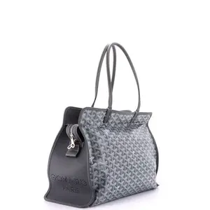 Goyard Hardy Pet Carrier Coated Canvas Pm - Grey