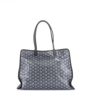 Goyard Hardy Pet Carrier Coated Canvas Pm - Grey