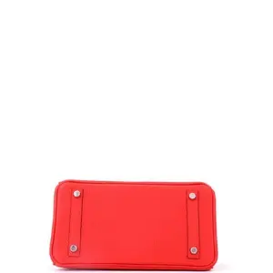 Hermès Birkin Handbag Togo With Palladium Hardware 25 - Red
