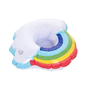 BEACHCOMBERS Inflatable Rainbow Drink Holder 7.5