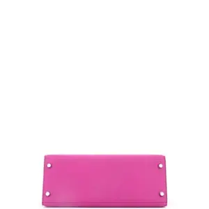 Hermès Kelly Handbag Epsom With Palladium Hardware 28 - Pink