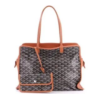 Goyard Hardy Pet Carrier Coated Canvas Pm - Brown