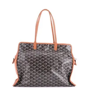 Goyard Hardy Pet Carrier Coated Canvas Pm - Brown
