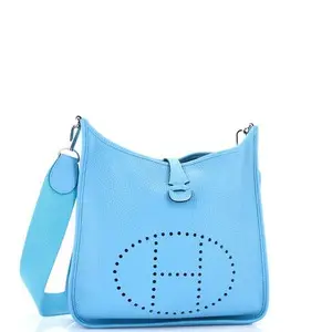 Hermès Evelyne Bag Gen Iii Clemence Pm - Blue