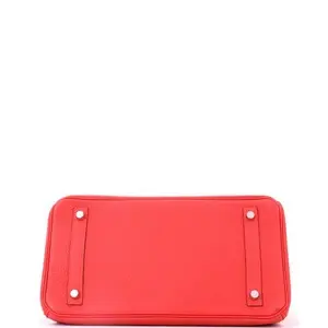 Hermès Birkin Handbag Togo With Palladium Hardware 30 - Red